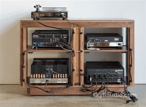 Mcintosh Solid Wood Audio Rack 1x4 By Symbol Audio