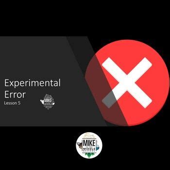 Science Experimental Error Editable PowerPoint Lesson 5 Powerpoint Lesson Teaching Science