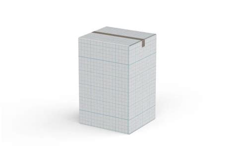 Vertical Cardboard Carton Box Mockup For Packaging