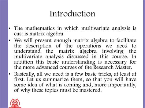PPT Multivariate Statistics PowerPoint Presentation Free Download ID