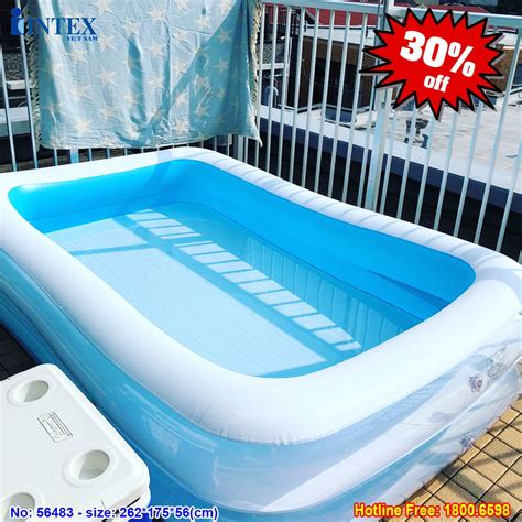 Bể Bơi Phao Cho Bé Hình Chữ Nhật Intex 56483 Intex Việt Nam
