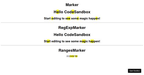 React Mark Js Forked Codesandbox React Mark Js Forked Codesandbox