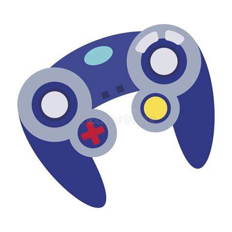 Colorful Illustrations Of Various Retro And Modern Game Controllers Stock Illustration