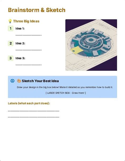 Egg Drop Stem Project Journal Engineering Design Challenge Worksheets Easel