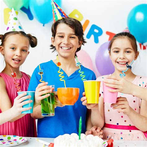 24 Pieces Bug Party Favors Reusable Plastic Straws