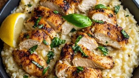 Lemon Basil Chicken Risotto Recipe For A Zesty Italian Inspired Dish
