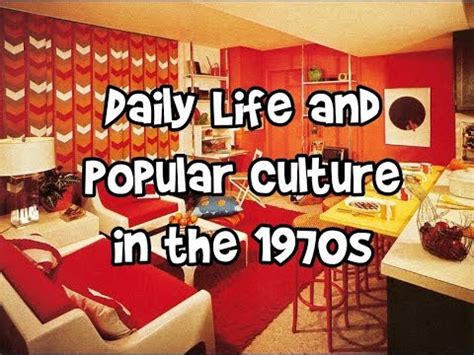 American Culture Of The 1970s A Students Mind