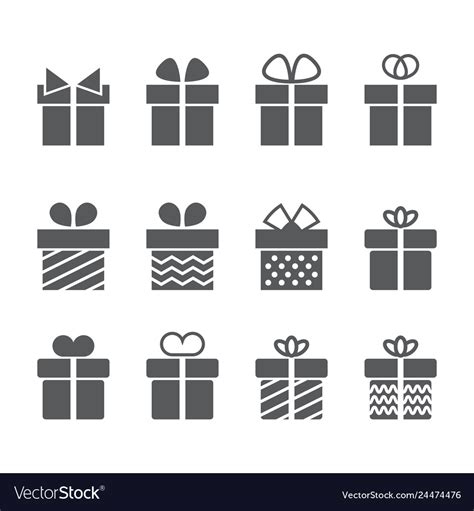 T Box Icons On White Background Royalty Free Vector Image