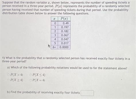 Solved Suppose That The Random Variable X Shown Below