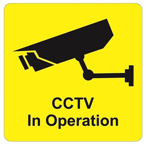 Printable Cctv Sign Printablelib