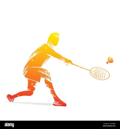 Badminton Player Design Vector Stock Vector Image And Art Alamy