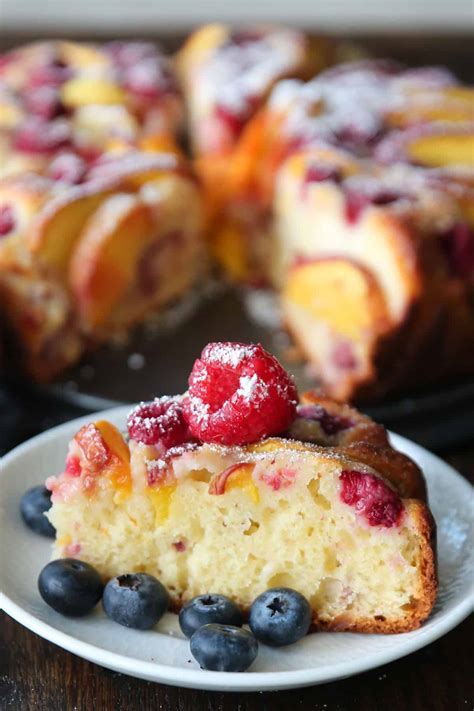 Raspberry Peach Cake Julias Album