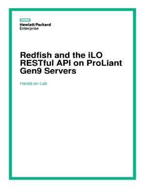 Fillable Online Download Nust Redfish And The ILO RESTful API On ProLiant Gen Last