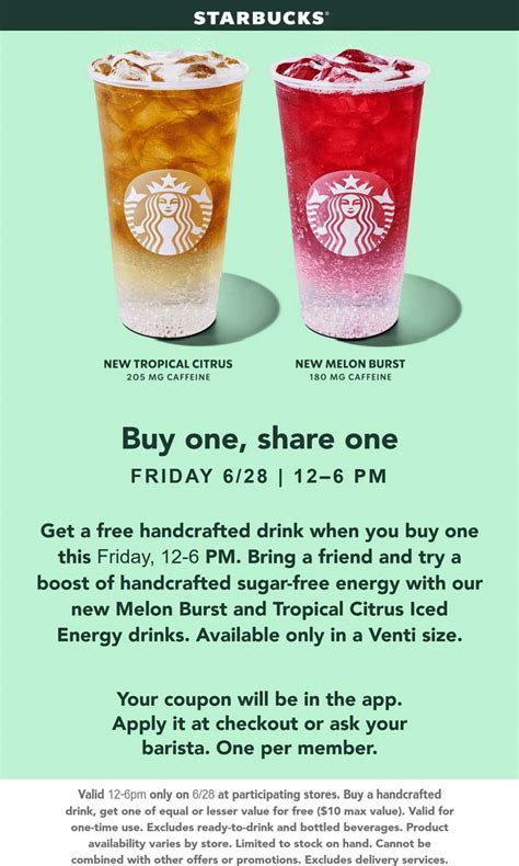 Second Drink Free Today Via Login At Starbucks Coffee Starbucks The