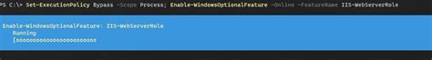 Enable Iis Using Powershell Sdk And C Stack Overflow