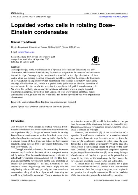 Lopsided Vortex Cells In Rotating Bose Einstein Condensates