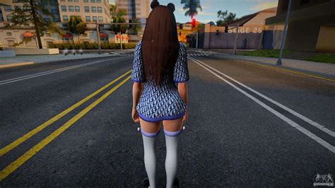 Doa Mai Shiranui Loose Fluffy Parka Dior для Gta San Andreas