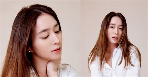 이민정 청순 매력 돋보인 화이트 셔츠 데님 팬츠룩 스타와 패션