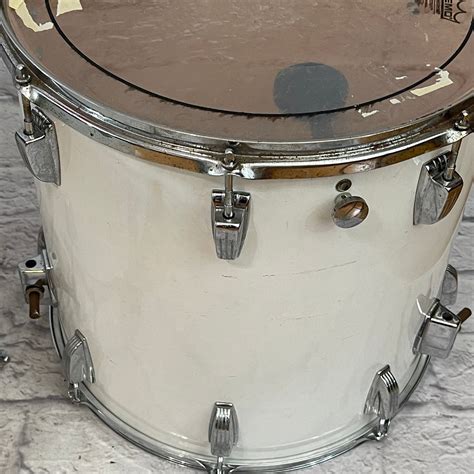 Vintage Ludwig 4 Piece White Cortex Drum Kit Evolution Music