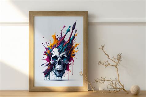 Skull Wall Art Skull Prints Art Printable Wall Art Gothic Art Skull