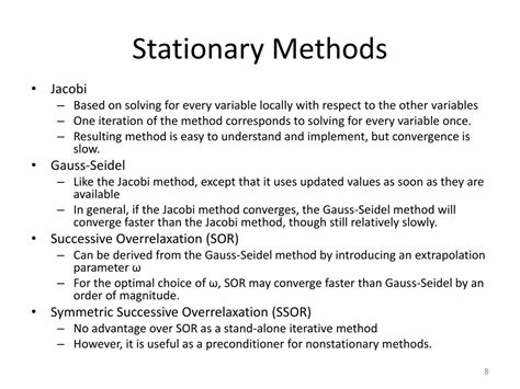 Ppt Direct And Iterative Methods For Sparse Linear Systems Powerpoint