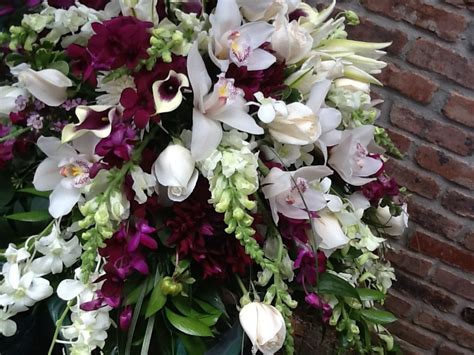 Orchid Funeral Piece Funeral Flower Arrangements Casket Flowers