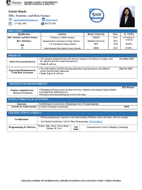 Sakshi Shinde Mscsds Pdf