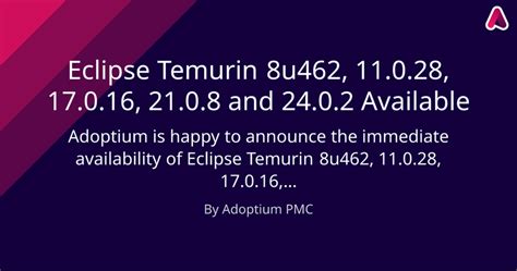 eclipse temurin 23 available adoptium