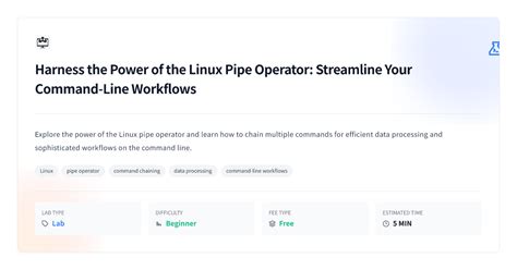 Harness The Power Of The Linux Pipe Operator Streamline Your Command Line Workflows Labex