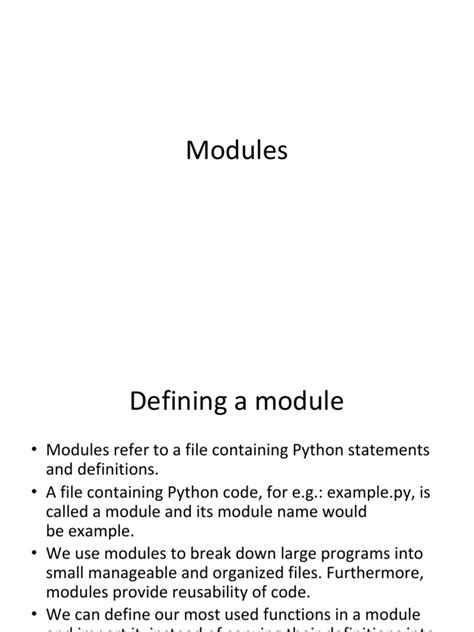 Modules Pdf Namespace Modular Programming