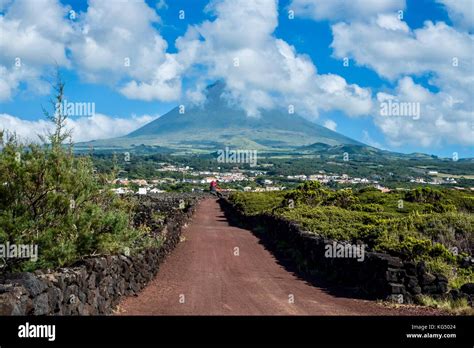 Pico Island In The Azores With Its Landscape Dominated By The Volcano