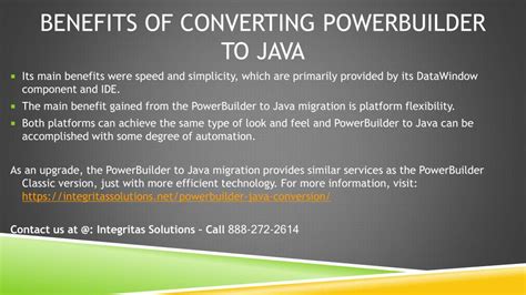 Ppt Easy Ways To Succeed In Converting Powerbuilder To Java
