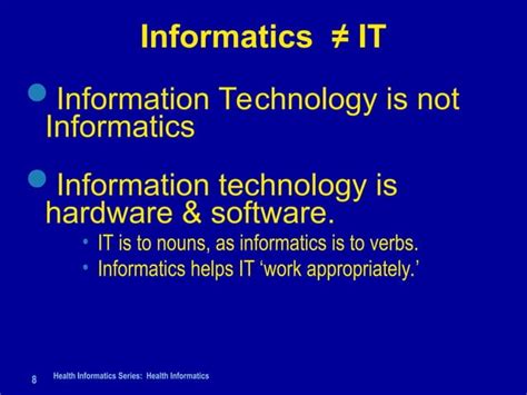 Introduction To Health Informatics Course Ppt