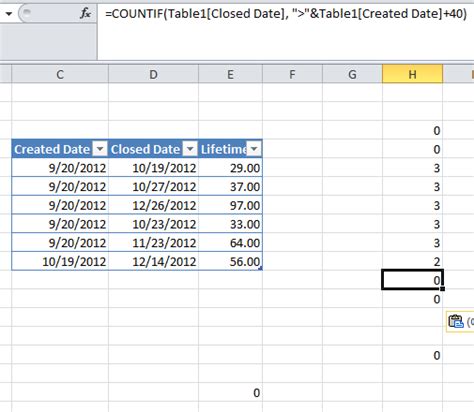 Datedif On A Range In Excel Stack Overflow