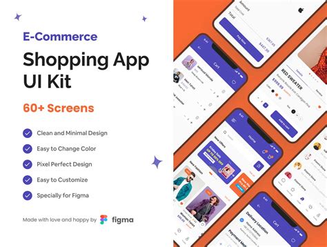 E Commerce电子商务购物应用程序ui素材 Ui设计素材网