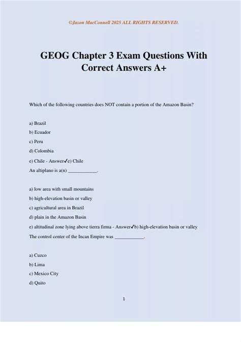 Geog Chapter 3 Exam Questions With Correct Answers A Geog Stuvia Us