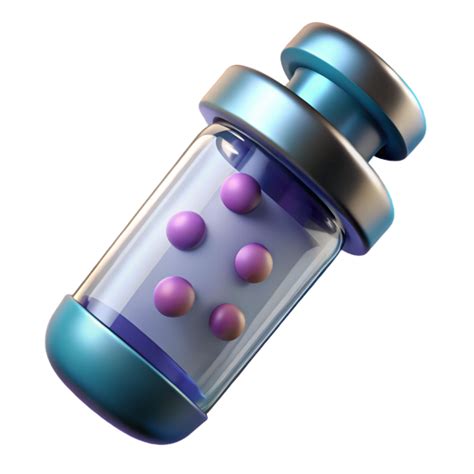 Striking Timeless Photorealistic Professional Render Isolated Cutout Of A Single Vial