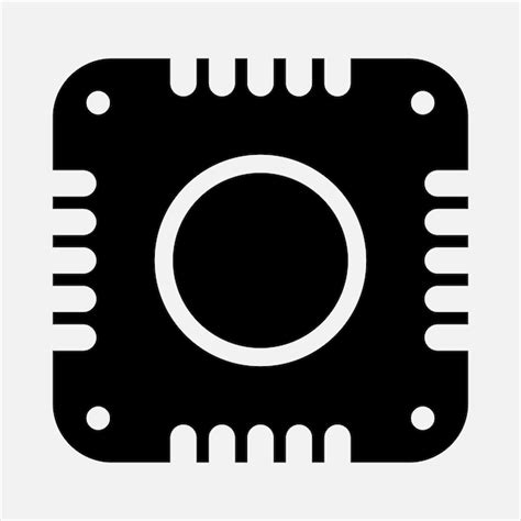 Premium Vector Microprocessor Chip Vector Icon1 Premium Vector Microprocessor Chip Vector Icon1
