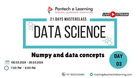 Day 03 Numpy And Data Concepts Data Science Masterclass
