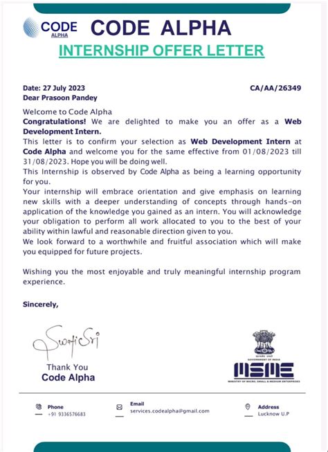 Prasoon Pandey On Linkedin Codealpha Intership Webdeveloper