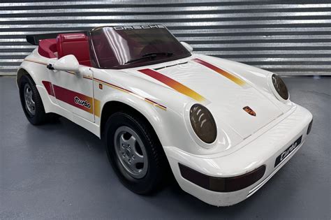 No Reserve 1991 Power Wheels Porsche Turbo Electric Mini Car For Sale