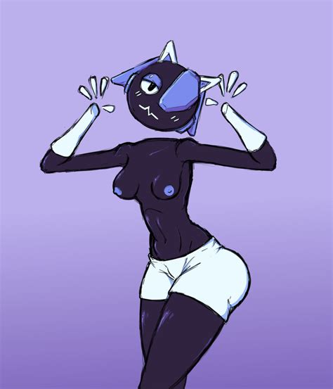 Rule 34 Ambiguous Gender Areolae Ashbot Ashplus Big Ass Blush Booty Shorts Breasts Bubble Butt