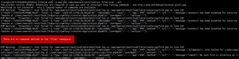 Failed To Update File Indexphp Warning Fileperms Stat Failed For