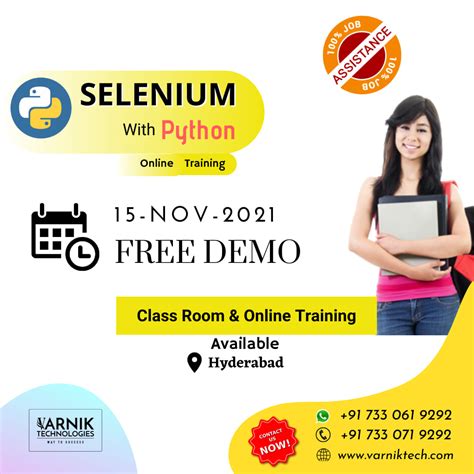 Varnik Technologies 👉attend Free Demo On Selenium With Python Online