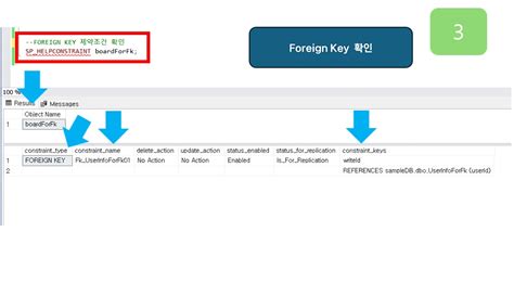 Mssql Foreign Key 제약 조건 추가삭제 사용법 및 설명