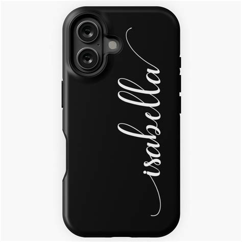 Isabella Custom Name On Delicate Black Cursive Font Sticker For Sale By To The Lua Redbubble