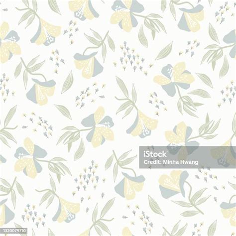 카키 배경 이면에 매끄러운 반복 패턴 디지털 파일 패턴 아트워크 홈 장식 또는 패션 프린트 패브릭 직물을 가진 추상 아메릴리스 플라워 모티프 0명에 대한 스톡 벡터 아트 및