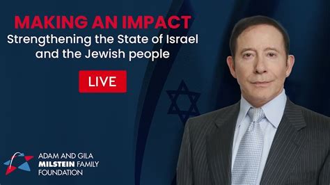 Adam Milstein In Conversation With Maayan Hoffman Youtube