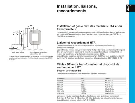 Le Nombre De Cable Entre Le Transformateur Et Le Tgbt