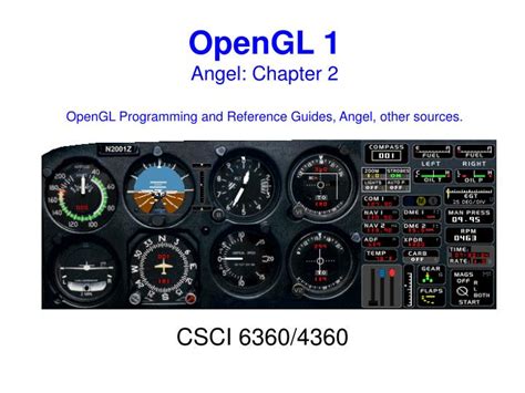 Ppt Opengl Angel Chapter Opengl Programming And Reference Guides